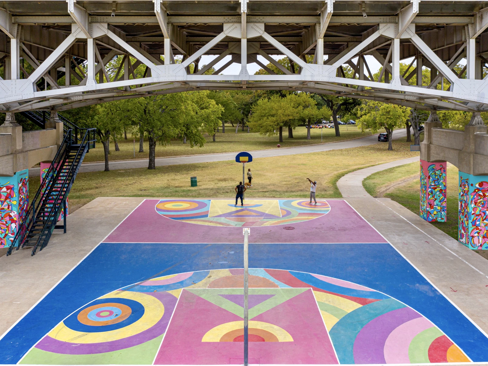 Fort Worth, TX Basketball Court: Trinity Park – Courts of the World