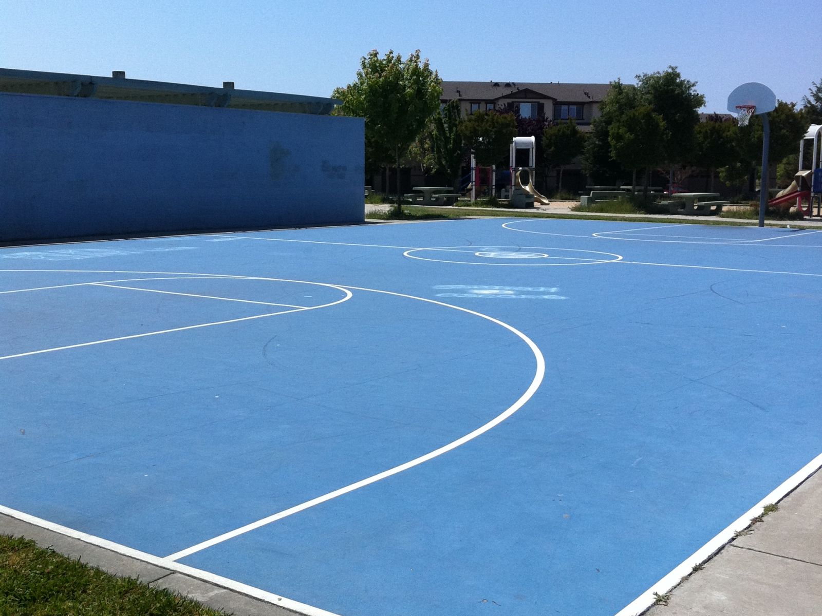 Santa Rosa, CA Basketball Court: Pear Blossom Park (Blue Courts ...